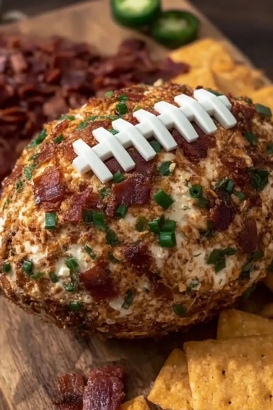 Jalapeño Popper Football Cheese Ball
