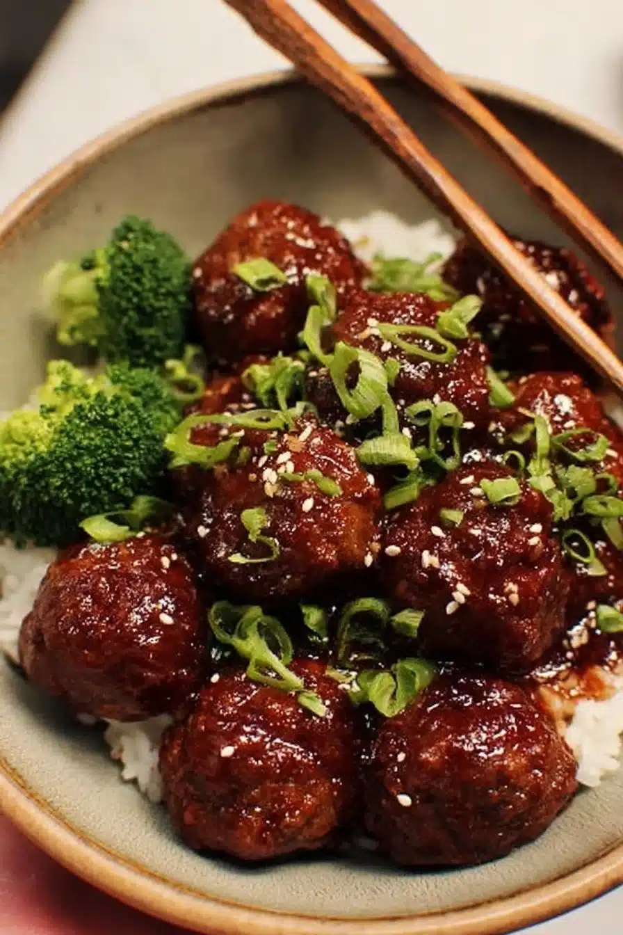 Mongolian Beef Meatballs